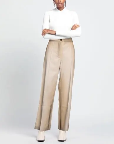 AVIU Wide-leg Coated Trousers
