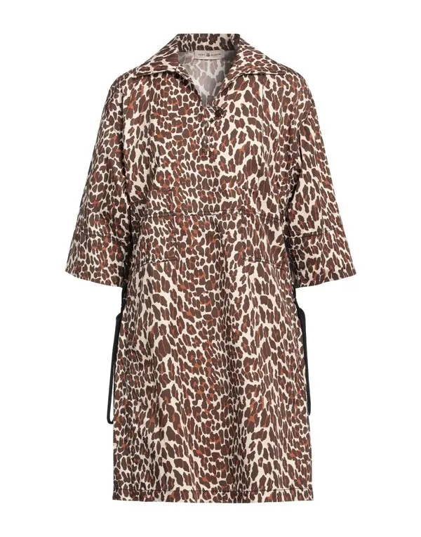 Tory Burch Mini Leopard-print Shirt Dress