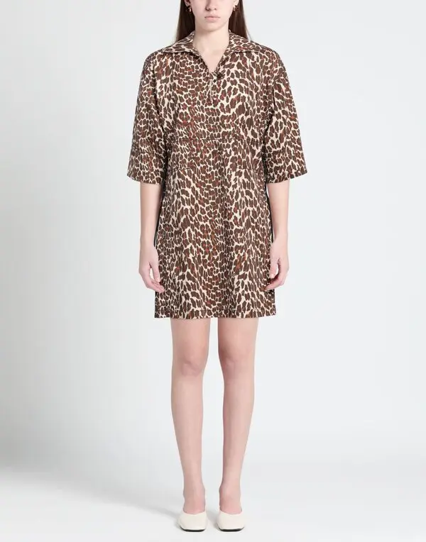 Tory Burch Mini Leopard-print Shirt Dress