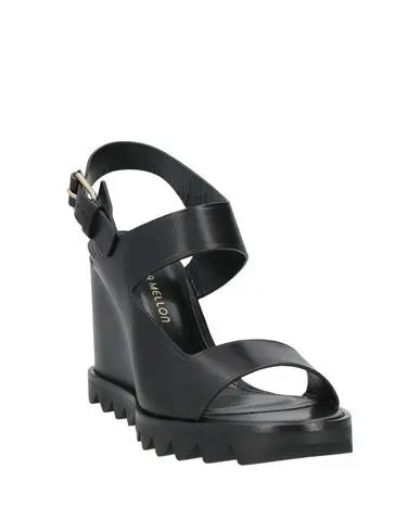 Tamara Mellon Calfskin Slingback Wedge Sandals