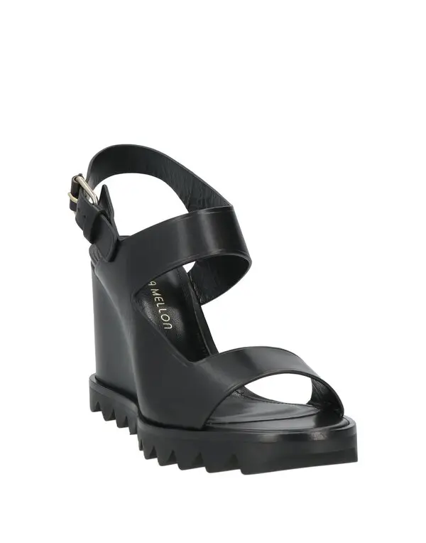 Tamara Mellon Calfskin Slingback Wedge Sandals