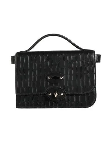 ZANELLATO Leather Handbag With Crocodile Print