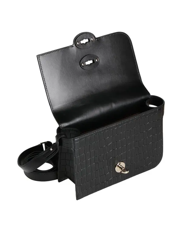 ZANELLATO Leather Handbag With Crocodile Print