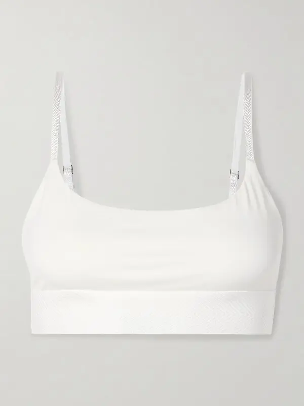 CDLP Lyocell-blend Jersey Bralette - White