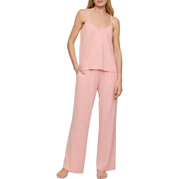 Eberjey Giselle Cami & Pants Pajama Set - Silver Pink