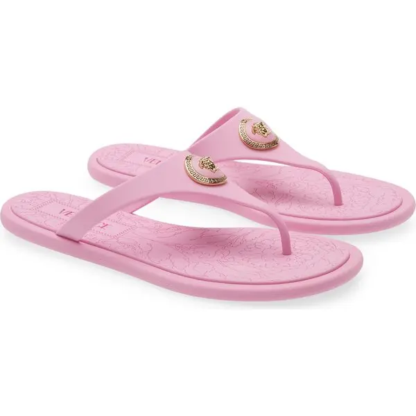 Versace Medusa Flip Flop - Guava-versace Gold