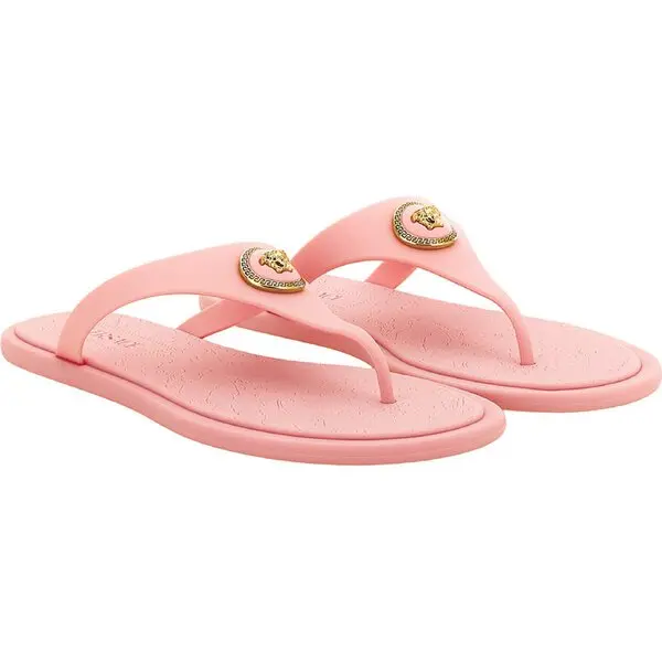 Versace Medusa Flip Flop - Pastel Pink Gold