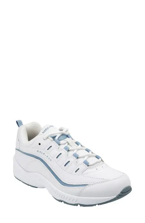 Easy Spirit Romy Sneaker - White/blue Leather