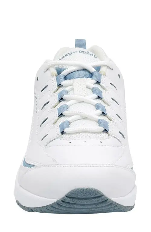 Easy Spirit Romy Sneaker - White/blue Leather