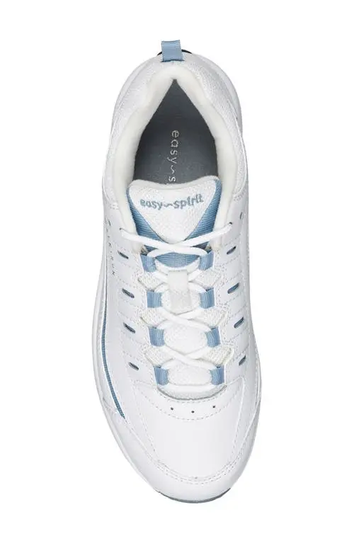 Easy Spirit Romy Sneaker - White/blue Leather