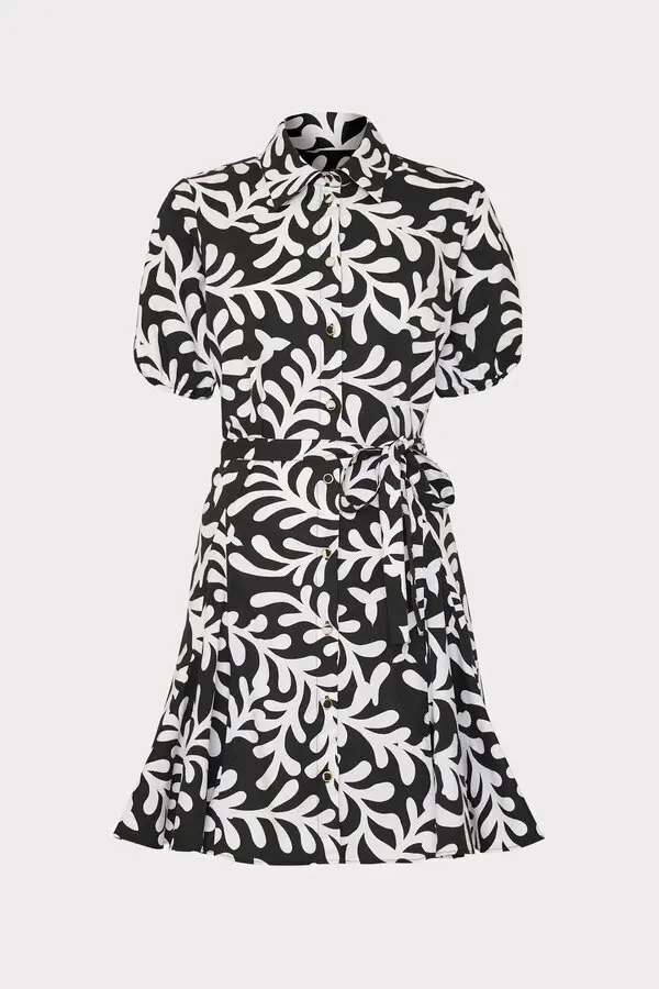 blue dress for baby girl Milly Black Daisy Trim Mini Dress
