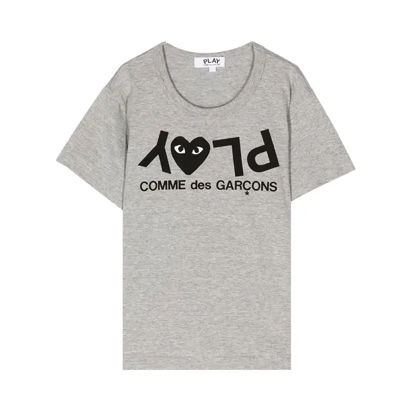 Play Comme Des Garcon Reverse Logo Print T-shirt