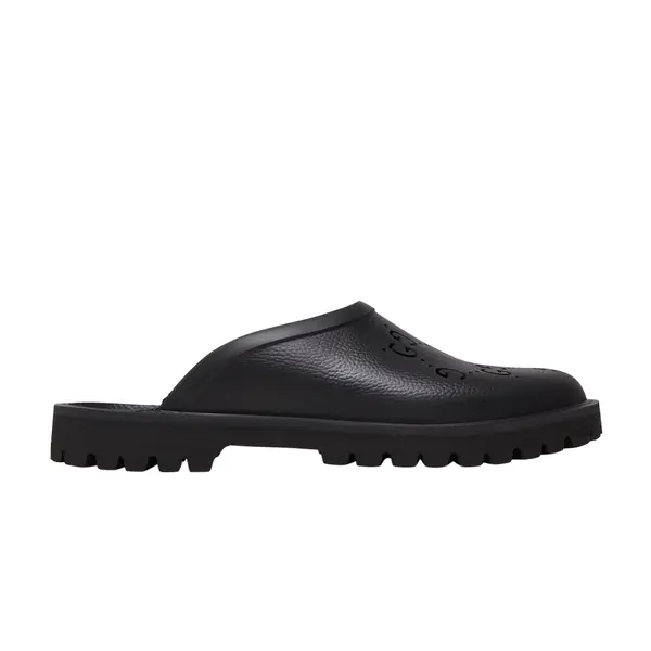 Gucci Slip-on Sandal With Cut-out Monogram