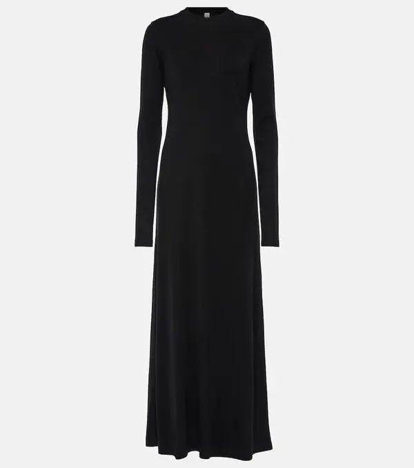 TOTEME Jersey Maxi Dress - Black