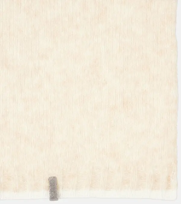 Brunello Cucinelli Cable-knit Mohair Scarf