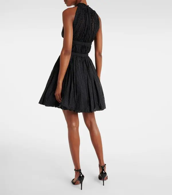 Alaïa Deesse Cotton-blend Minidress