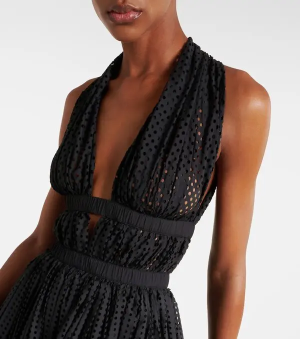 Alaïa Deesse Cotton-blend Minidress