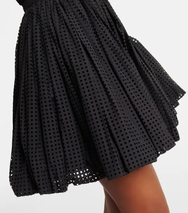 Alaïa Deesse Cotton-blend Minidress
