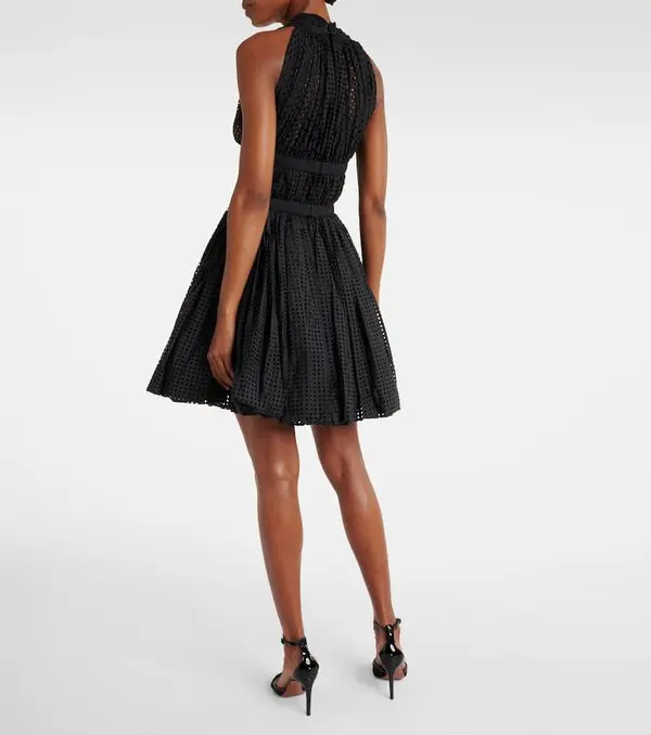 Alaïa Deesse Cotton-blend Minidress