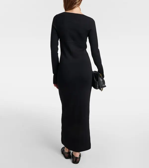 SIR. Helena Ribbed-knit Maxi Dress