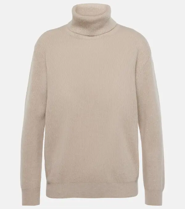 Brunello Cucinelli Cashmere Turtleneck Sweater - Neutrals
