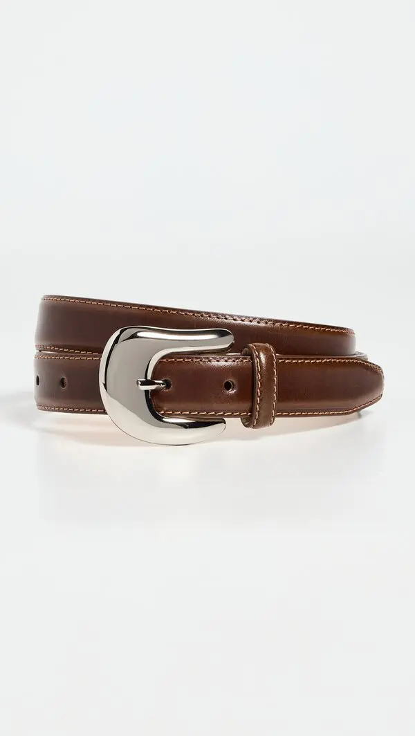 AUREUM No. 8 Statement Buckle Belt - Tobacco
