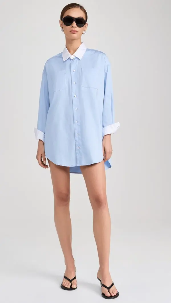 marissa webb shirt dress Marissa Webb Emmerson Shirt Dress in White