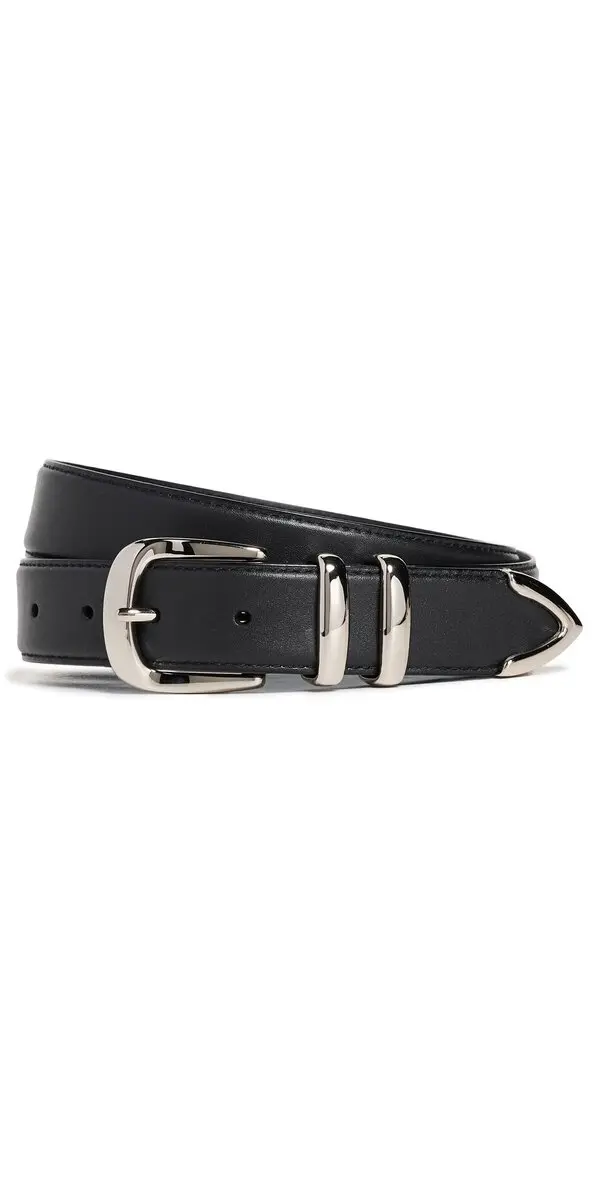 FAVORITE DAUGHTER The Jordan Belt - Black Nickel
