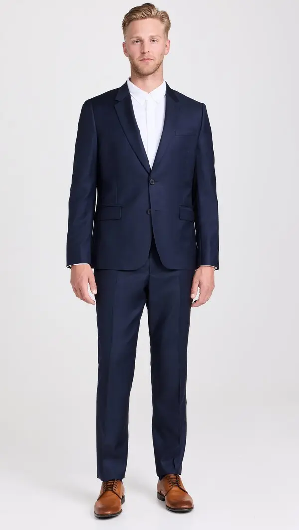 Paul Smith Tailored Fit 2 Button Suit - Dark Navy