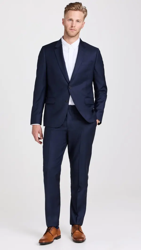Paul Smith Tailored Fit 2 Button Suit - Dark Navy