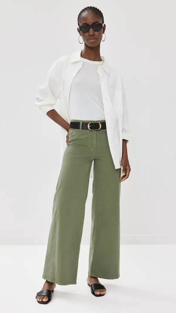 NILI LOTAN Megan Twill Pants - Camo