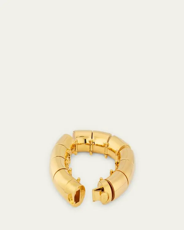 Alaïa Goldtone Coil Bracelet