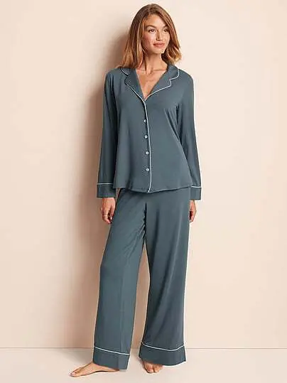 Victoria's Secret Adore Me Matylda Long Sleeve + Pant Sleep Set - Grey