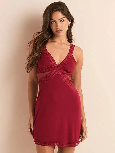 Victoria's Secret Adore Me Primrosie Slip - Red