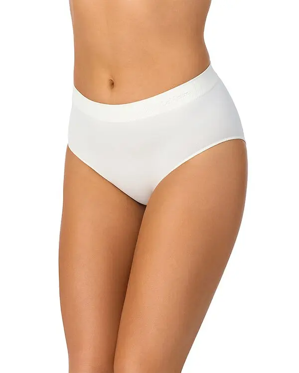 Le Mystère Seamless Comfort Briefs - Pearl White