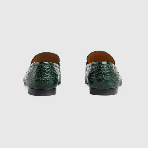 Gucci S Jordaan Crocodile Loafer