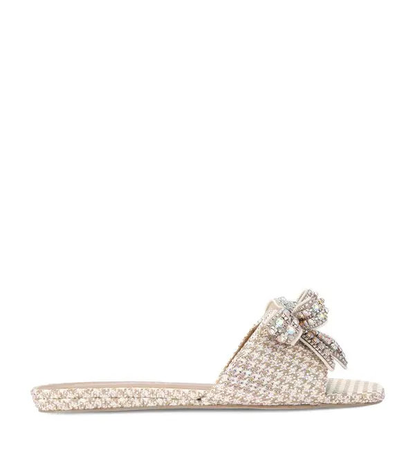 Kurt Geiger Houndstooth Kensington Bow Sandals
