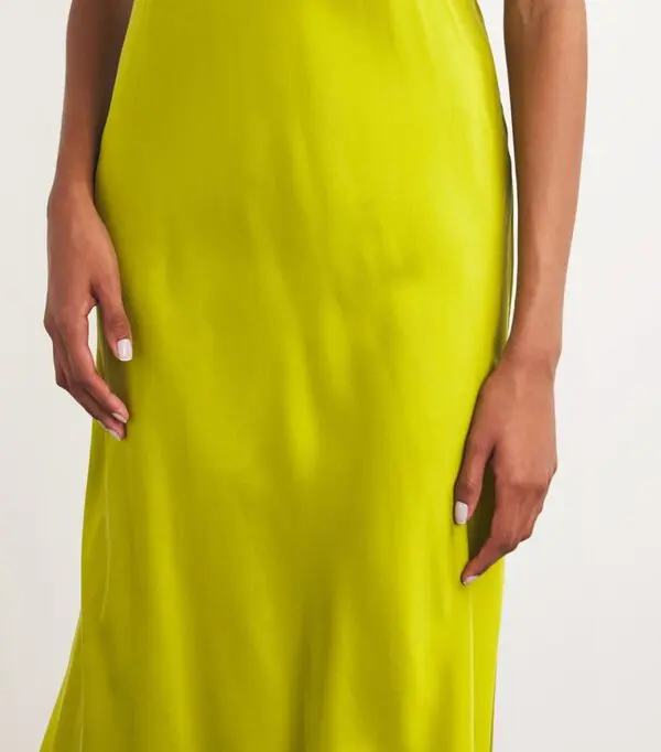 DEn Silk Claire Dress - Green | Editorialist