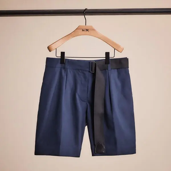 COACH Belted Pleated Shorts
