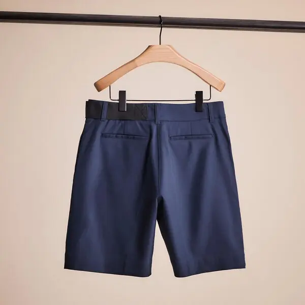 COACH Belted Pleated Shorts