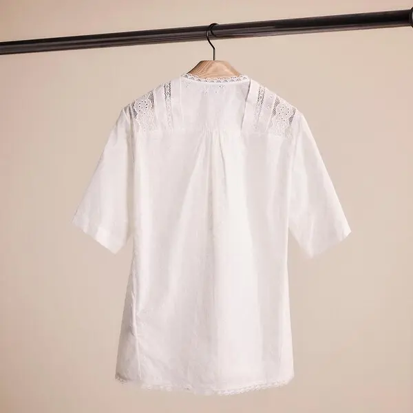 COACH Restored Broderie Anglaise Top