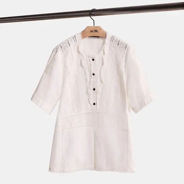 COACH Broderie Anglaise Tunic Shirt