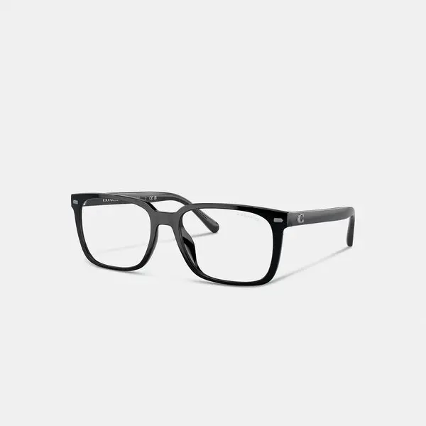 COACH Magnetic Clip-on Square Sunglasses - Black