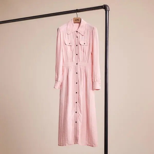 COACH Restored Long Striped Viscose Dress