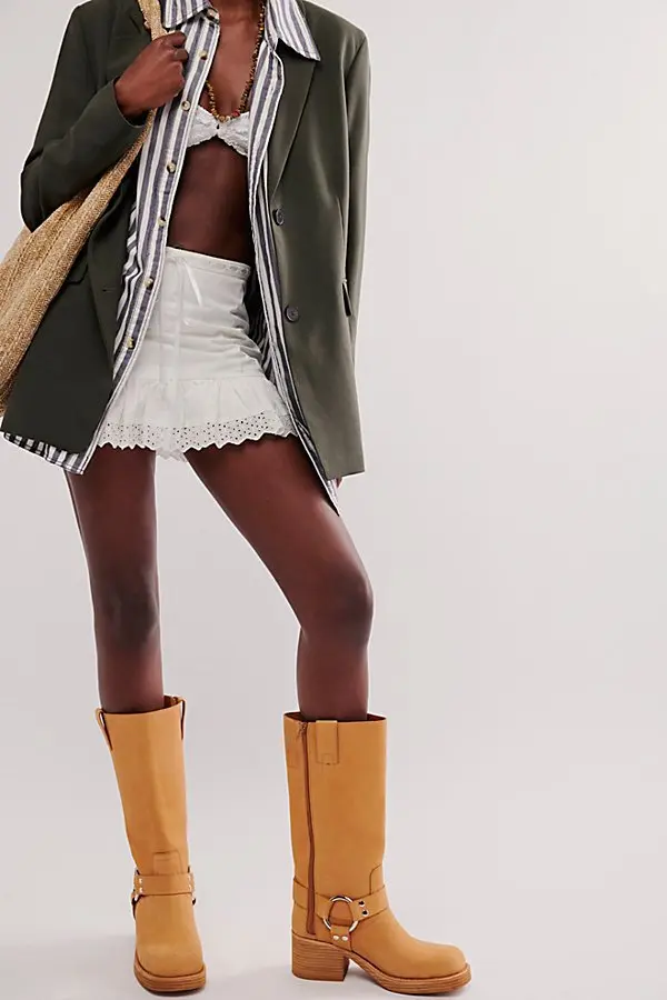 Bottes Cheville Jeffrey Campbell Havana Last - Taille 6.5 - En Daim Camel - Occasion Excellent état