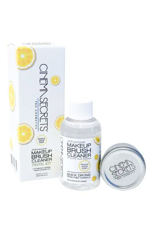 CINEMA SECRETS Professional Makeup Brush Cleaner Kit $28 Value - Lemon
