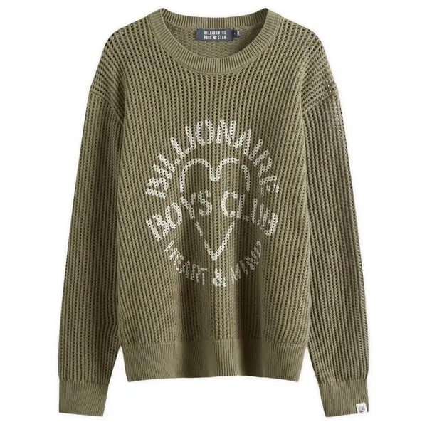 BILLIONAIRE BOYS CLUB Heart & Mind Stencil Logo Knit