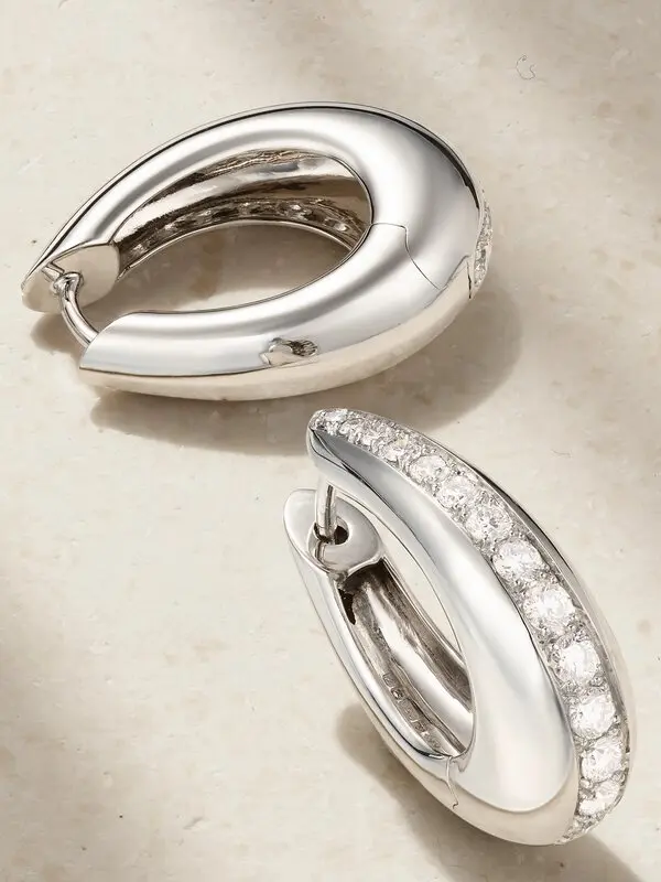 ANANYA Chakra Icon Diamond Hoop Earrings