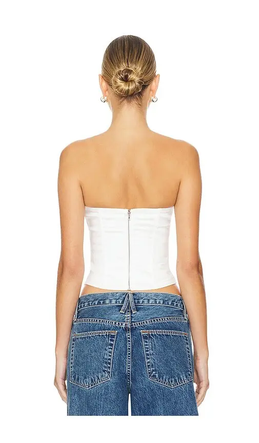 Superdown Jordyn Corset Top - White
