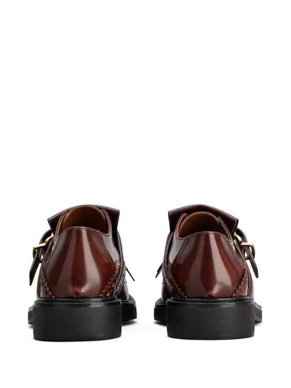TOD'S Leather Brogue Shoes - Brown